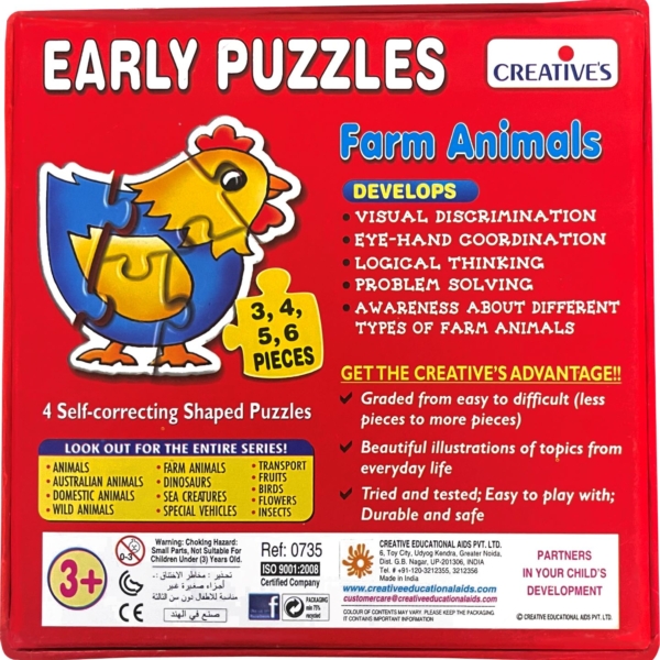 Early Puzzles – Farm Animals - Creative Educational Aids
