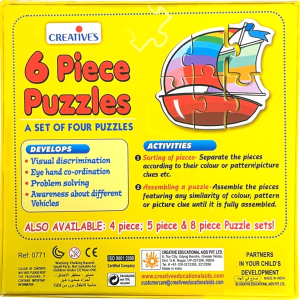 6 Piece Puzzles - Creative Educational Aids
