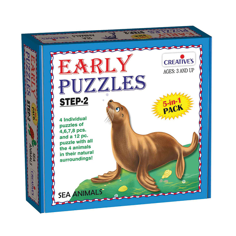 Early Puzzles Step 2 – Sea Animals - Creative Educational Aids