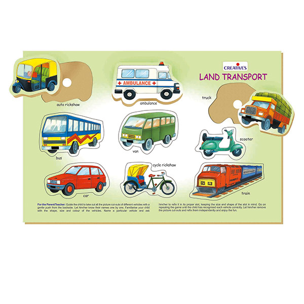 Play ‘N’ Learn – Land Transport - Creative Educational Aids