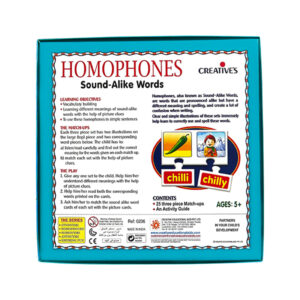 Creative’s Homophones – Sound-Alike Words Learning Puzzle Game (5+)