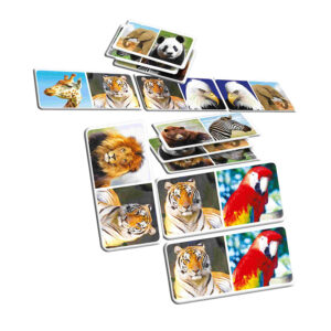 Dominoes Zoo | Animal Picture Domino Card Game | Ages 3+ | 1–4 Players ...