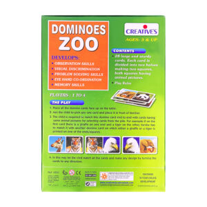 Dominoes Zoo | Animal Picture Domino Card Game | Ages 3+ | 1–4 Players ...