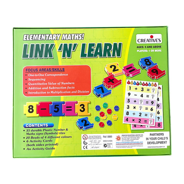 Link ‘N’ Learn-Elementary Maths - Creative Educational Aids