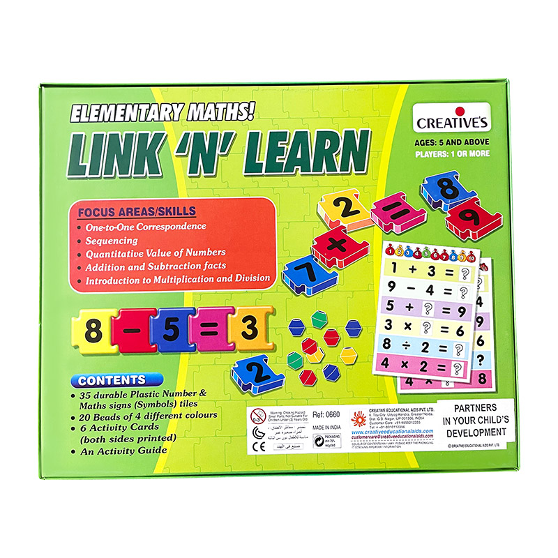 Link ‘N’ Learn-Elementary Maths - Creative Educational Aids