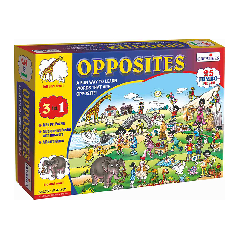 Opposites 3 in 1 Pack - Creative Educational Aids