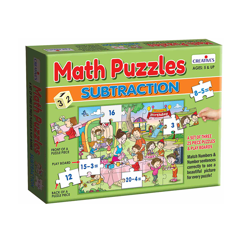 Math Puzzles- Subtraction - Creative Educational Aids