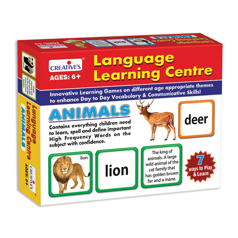 Creative’s Language Learning Centre: Animals | Ages 6+ | 60 Cards ...