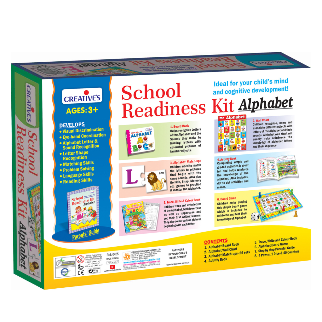 Creative’s School Readiness Kit Alphabet – Preschool Learning Activity Set